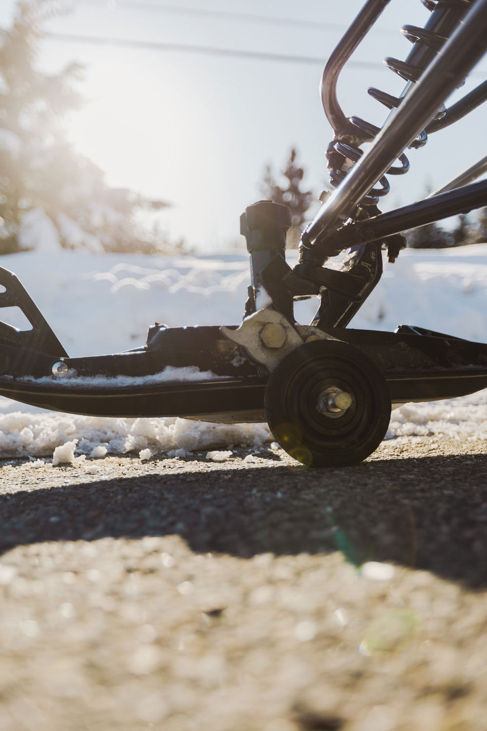 RollerSki retractable wheels for Polaris snowmobiles | Qualipieces